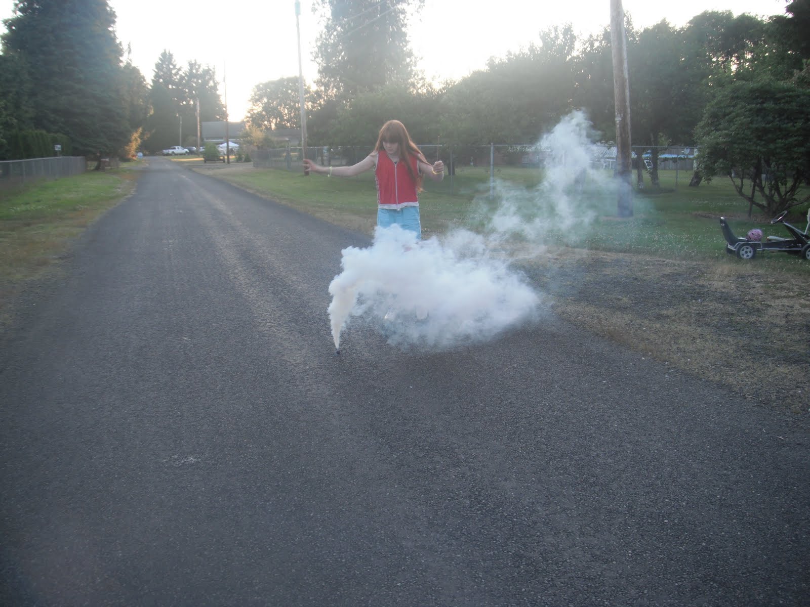 melbourne road: fun with snakes and smoke bombs