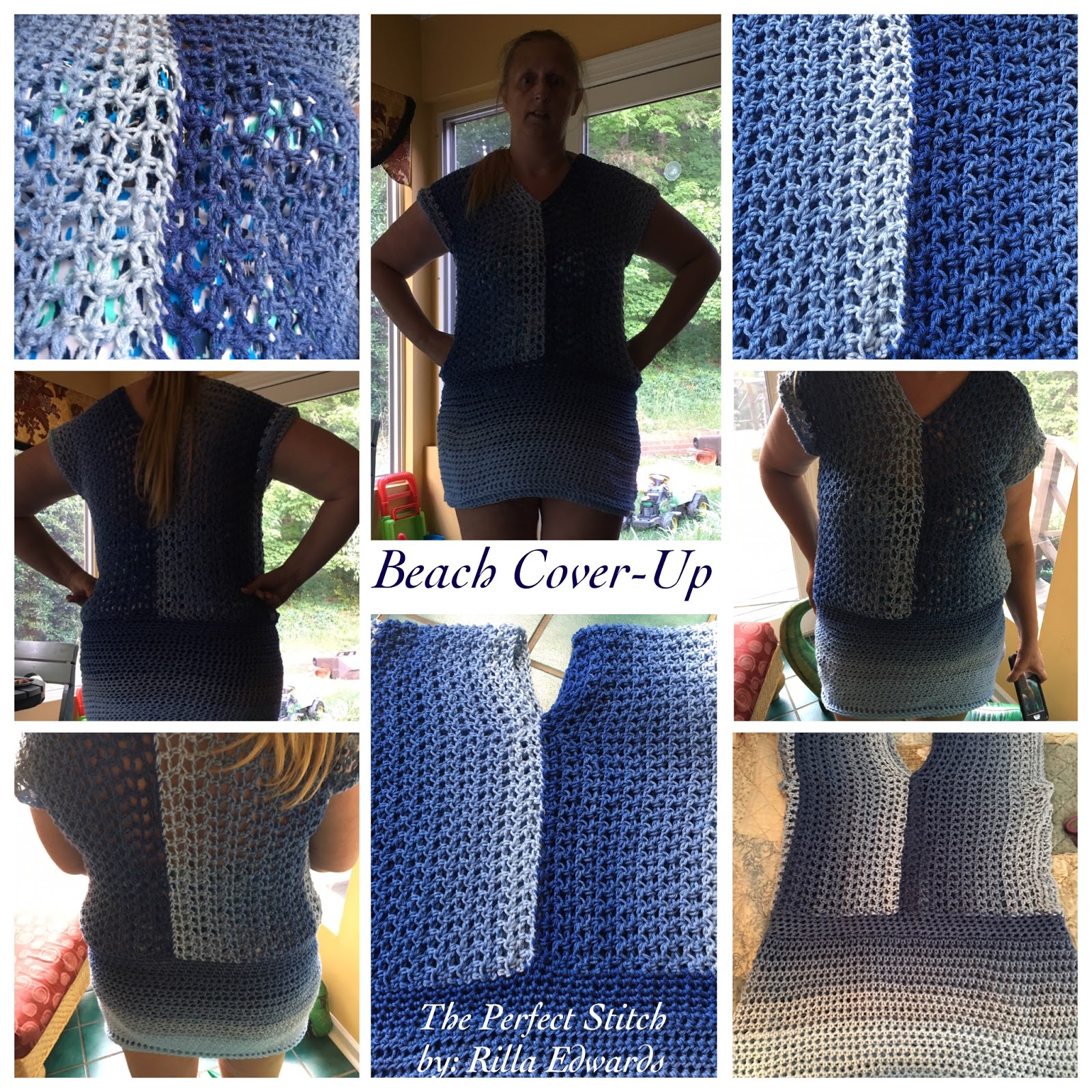 The Perfect Stitch...: True Blue Beach Cover-Up