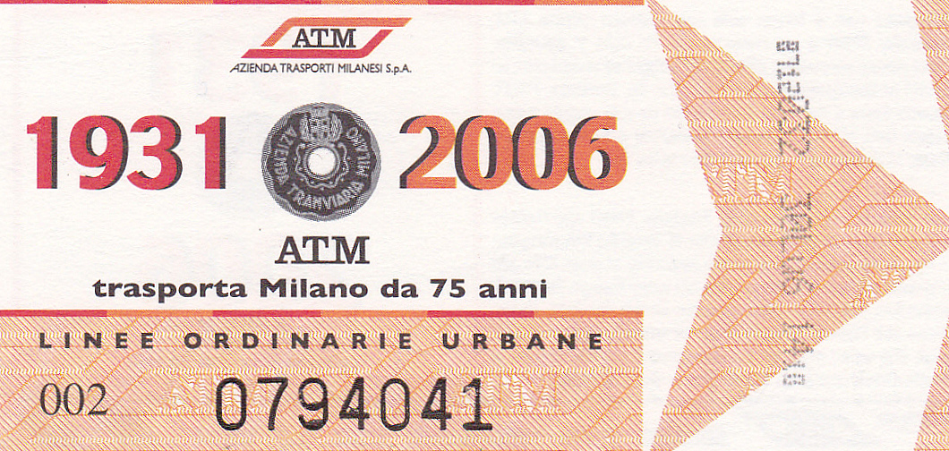 The traveler's drawer: ATM (Milano, Italia). Linee ordinarie urbane ...