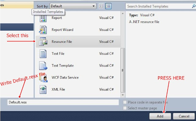 How to Implement Global resources concepts in asp.net web applications using Explicit ...