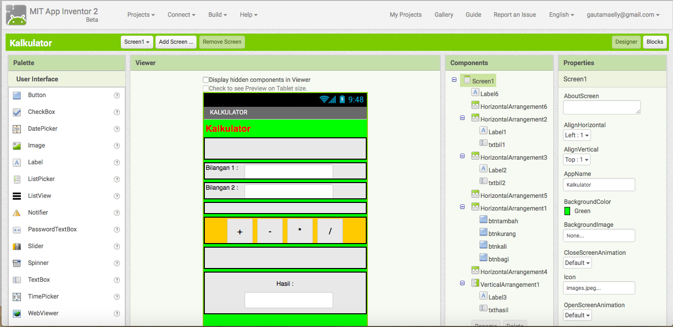 Kemudahan Membuat aplikasi dengan APP INVENTOR | Kreativitasku
