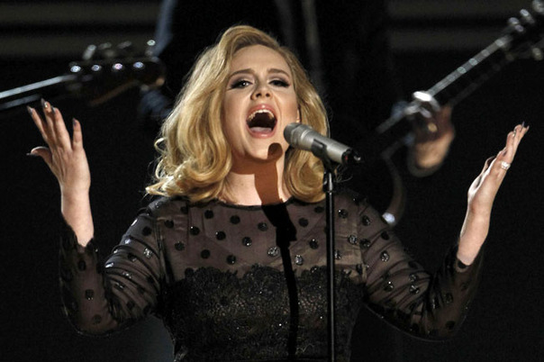 Celebrity Hairstyle: Adele long hairstyles.