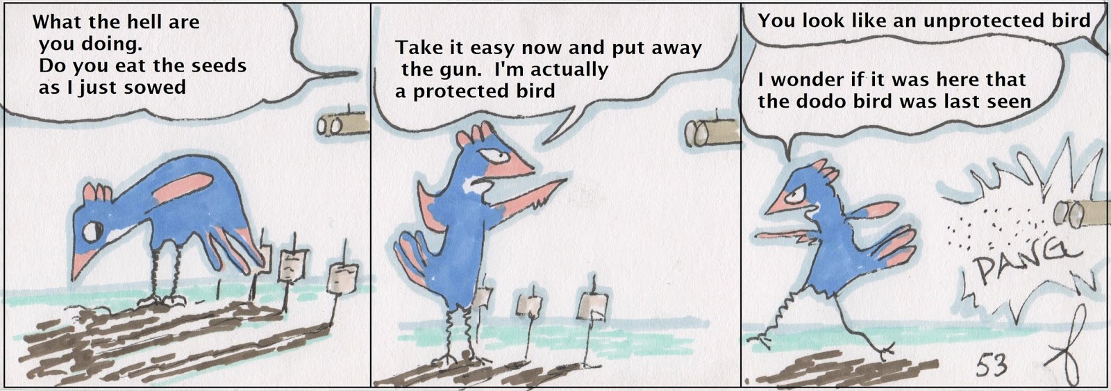 Comic strips krejsen: Cartoon , #Dodo bird ,#Dront