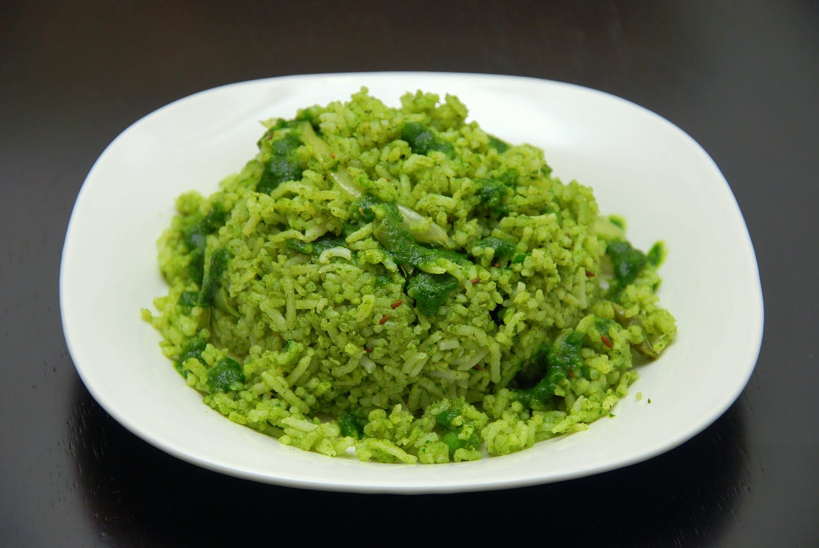 Harsha's Kitchenette: Spicy green pulao