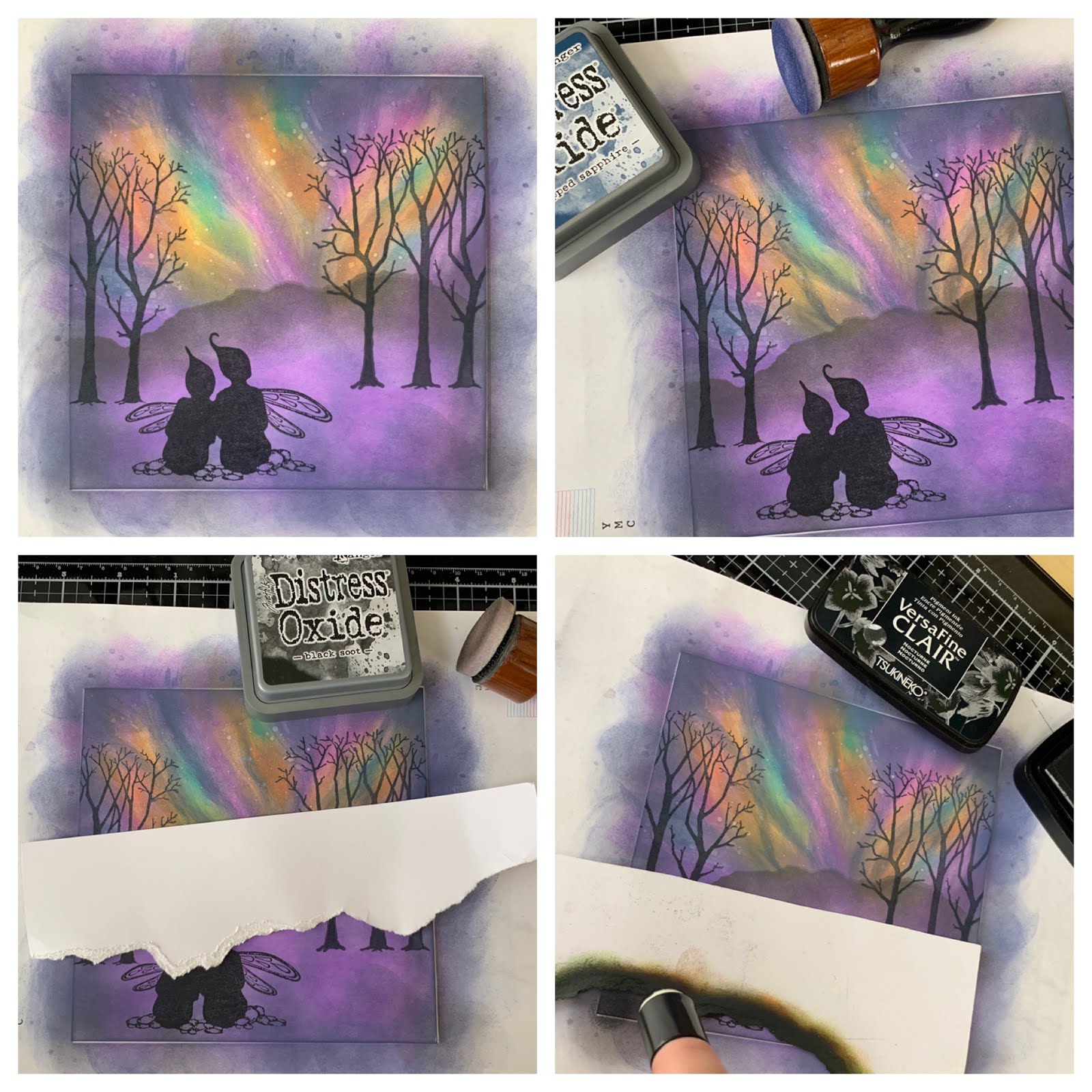A Crafting Niche: Lavinia Stamps - Northern Lights Sky - Step by Step ...