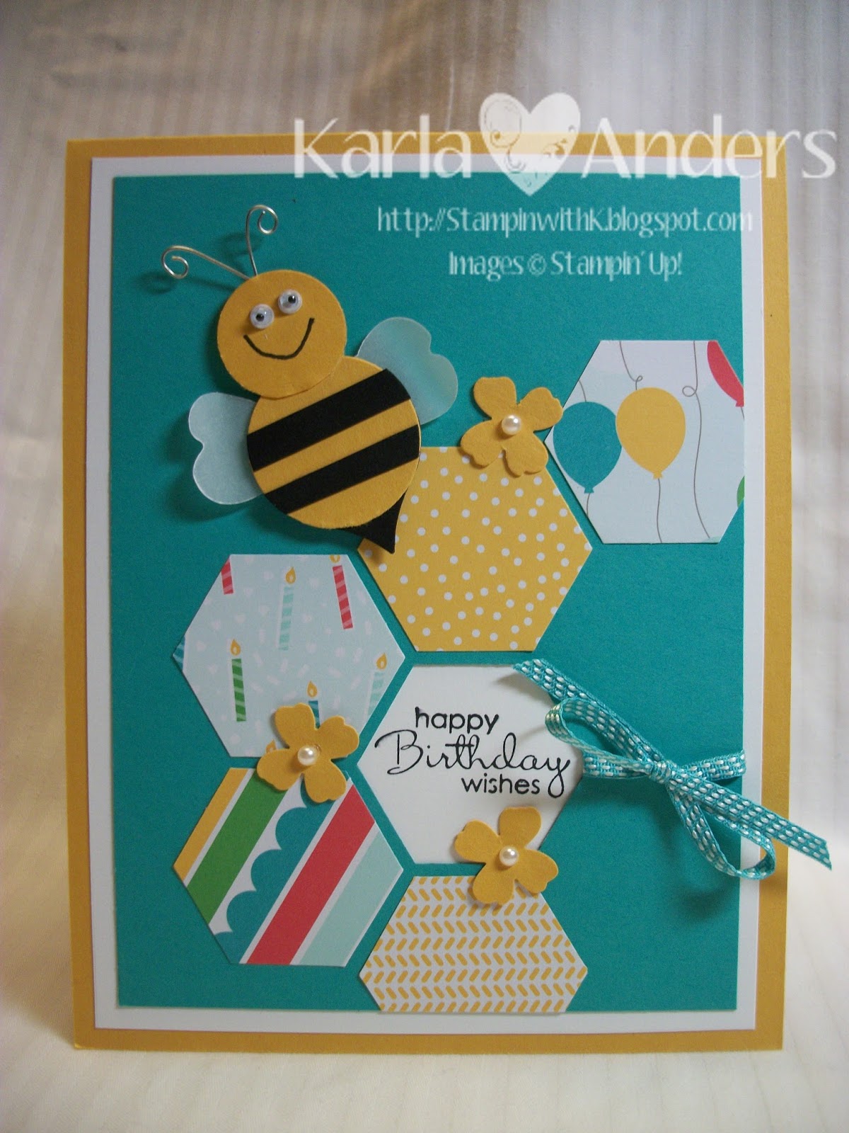 A Work of Heart: Punch Art Birthday Bee
