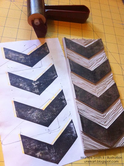 TUTORIAL ::Chevron Stamp:: | Martice Smith Fine Art + Design Blog