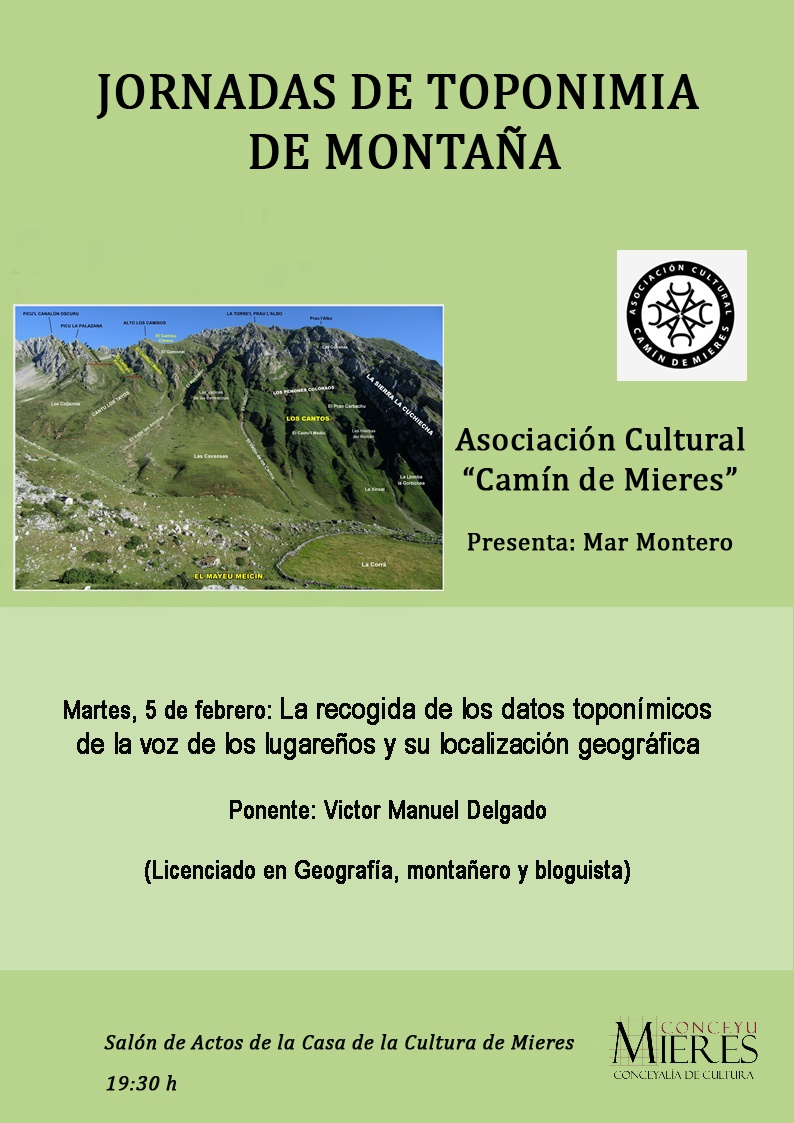 Cartografía y Toponimia Tradicional de Asturias: Jornadas de Toponimia ...