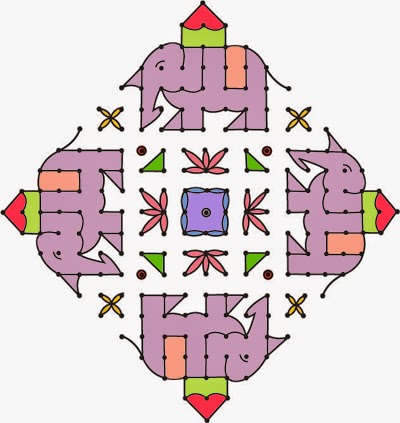 chukkala muggulu | Sankranti Muggulu | Sankranti Rangoli Designs - 12