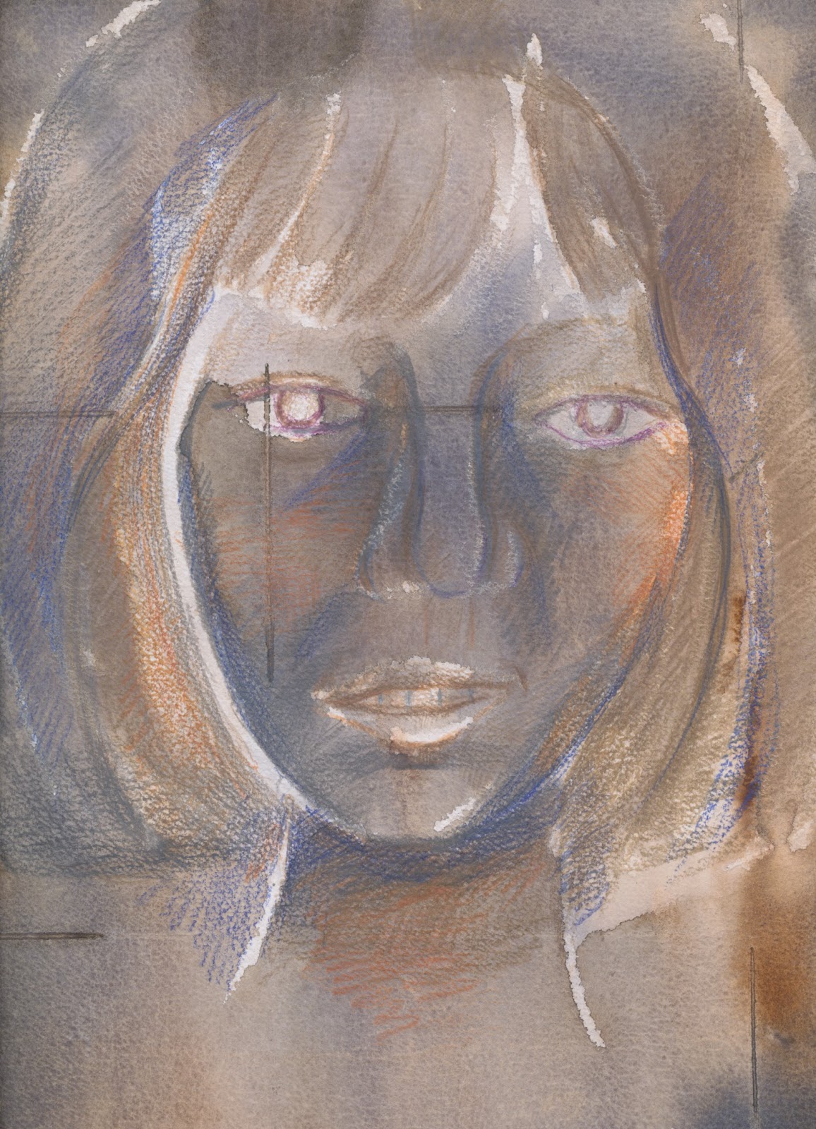 Point Grey Artwork!: Art 11: Wax-Resist Portraits