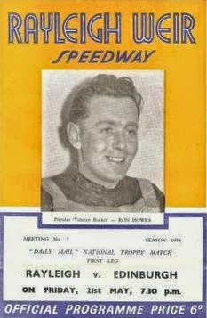Speedway Archive: Rayleigh vs Edinburgh 21/05/1954