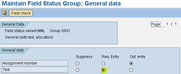 SAP - FICO MODULE LEARNING: Define Field Status Variant and Field Status Group