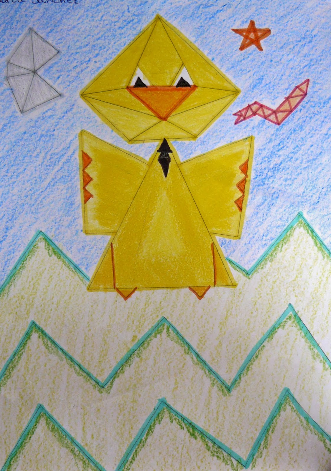 Visual Arts: TRIANGULAR ANIMALS