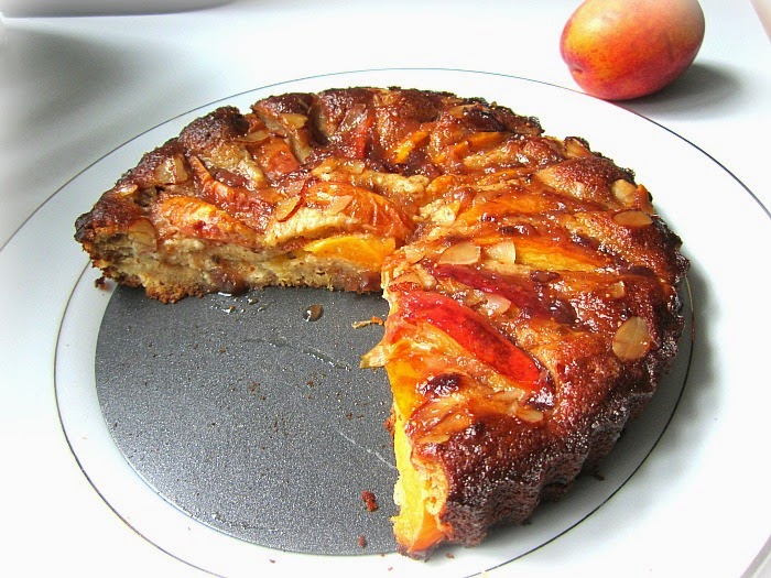 Crustless Nectarine Tart w/ Frangipane