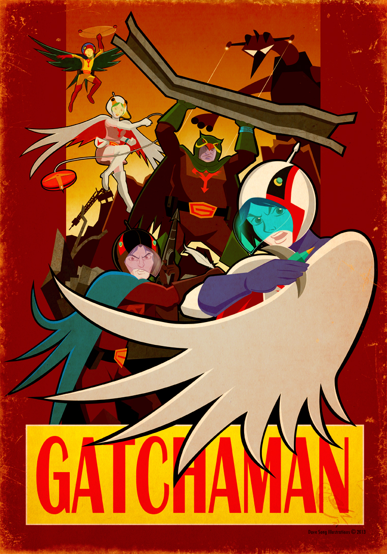 Dave Song's Illustrations: Go Science Ninja Team Gatchaman!