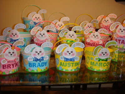 Creative Mamita: I DECORATED PLASTIC EASTER BASKET WITH CARDBOARD ;)