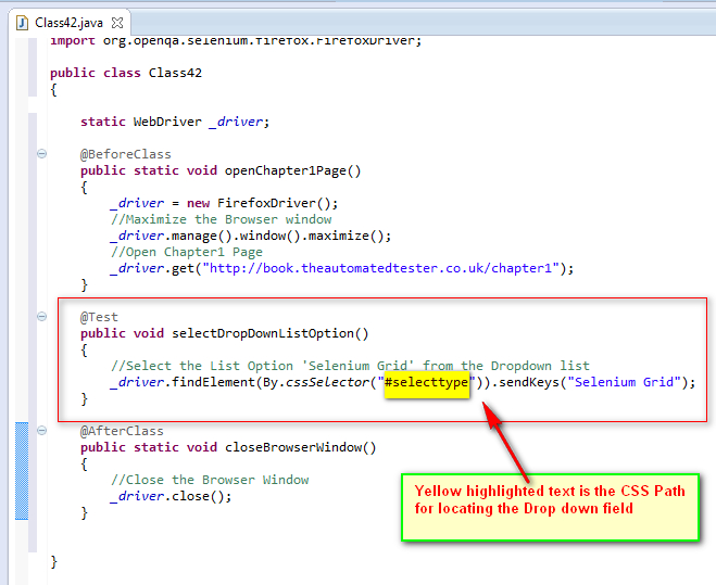 Selenium-By-Arun: 398. Using sendKeys( ) command to select a list item ... Selenium-By-Arun: 398. Using sendKeys( ) command to select a list item ...