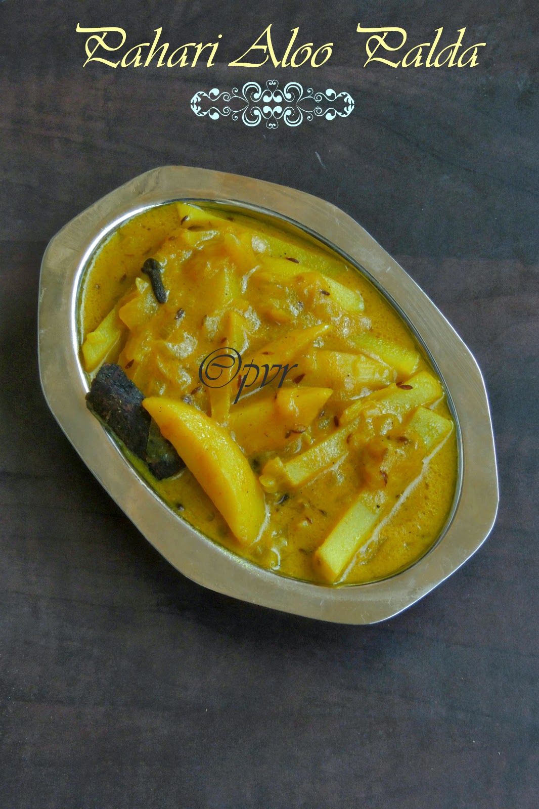 Priya's Versatile Recipes: Pahari Aloo Palda - Himachal Pradesh Special