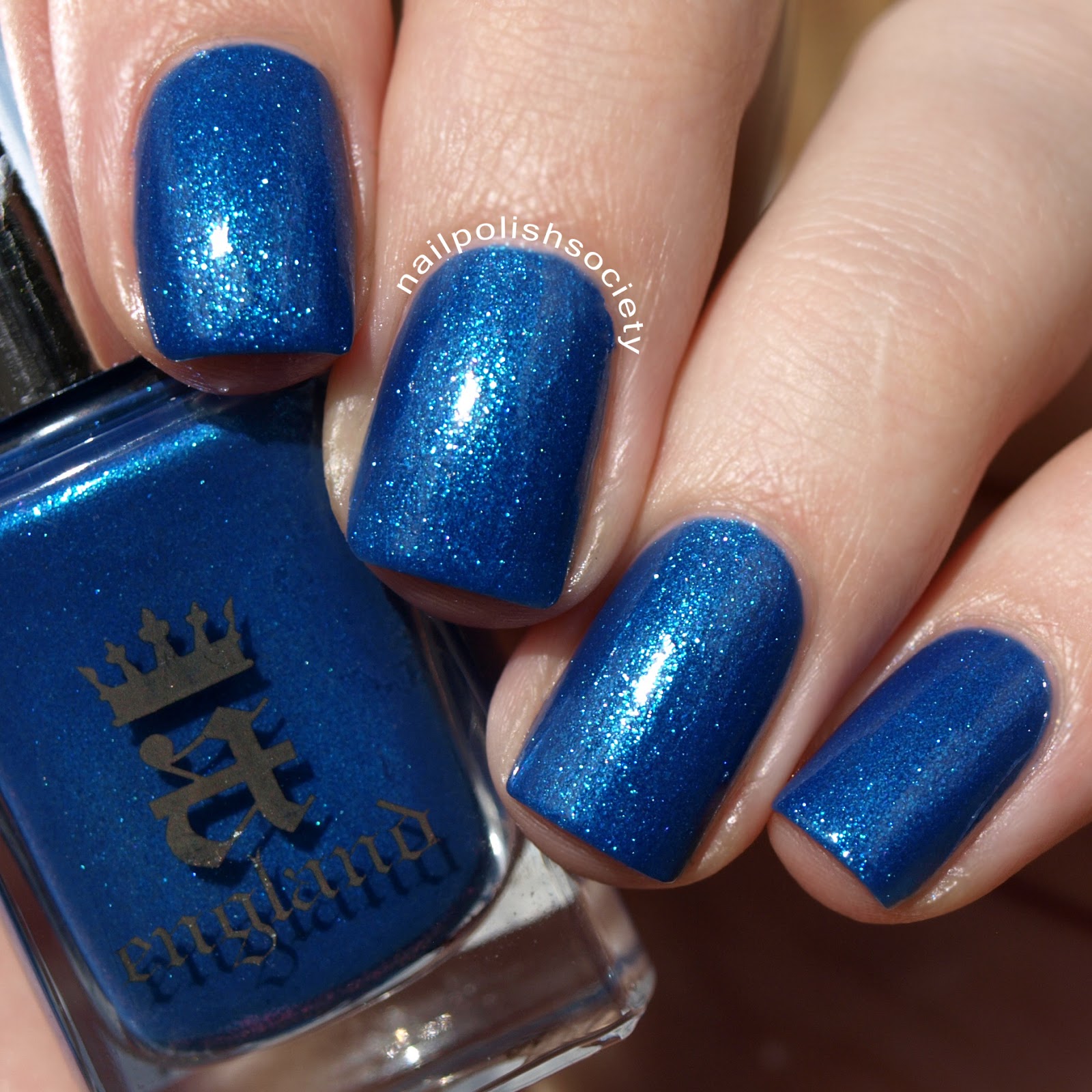 Nail Polish Society: A England Order of the Garter Swatches and Nail Art