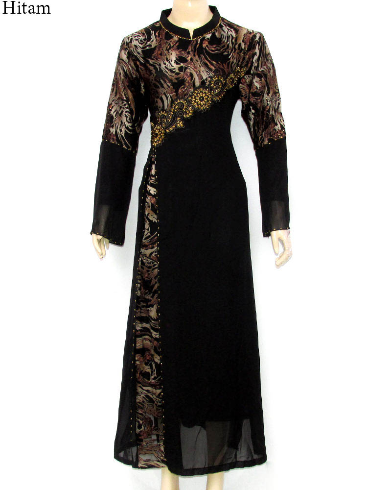 Gamis Cantik Muslimah Chiffon GC356 - Busana Pakaian Terbaru
