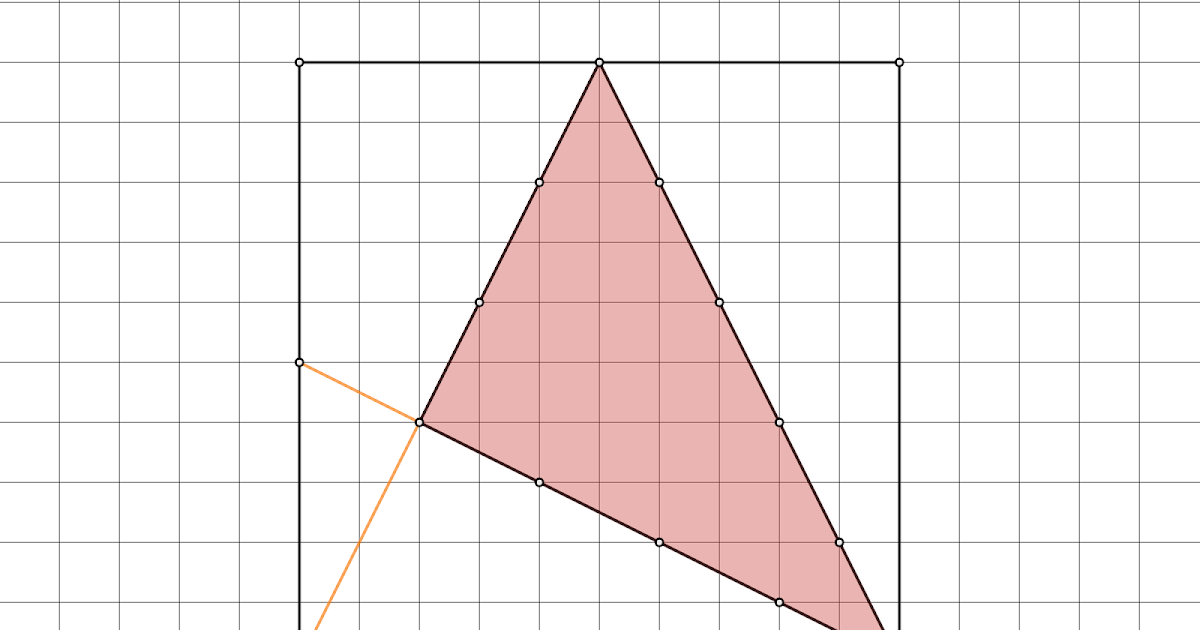 Matematik med Desmos: 3-4-5 Triangle in a Square