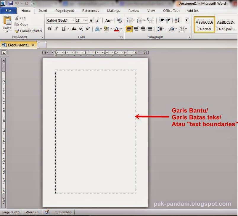 Cara Menampilkan Garis Batas Teks di Microsoft Office Word