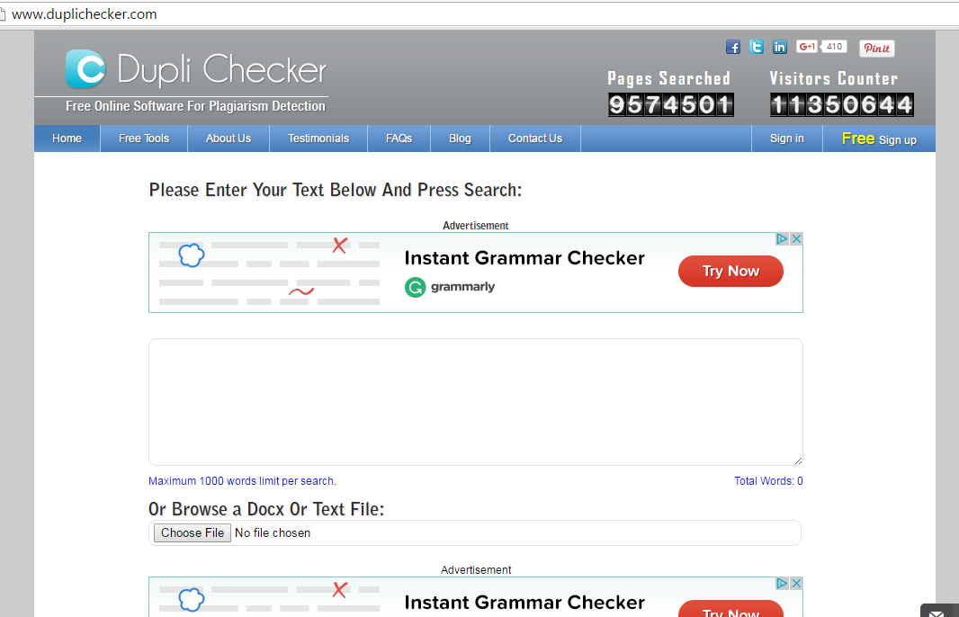 Duplichecker to Avoid Plagiarism