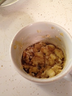 Testing Trendy....1, 2, 3: Chocolate Chip Cookie Dough Mug Cake