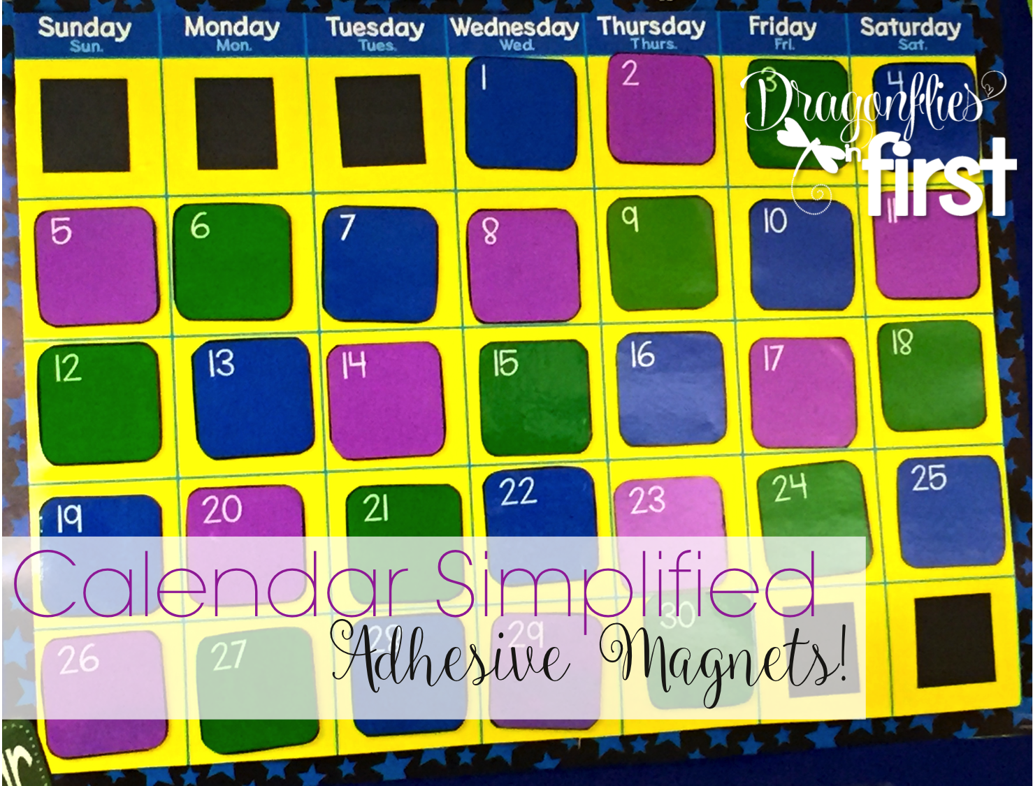 Calendar Simplicity and Bright and Bold Classroom Essentials – Traci ...