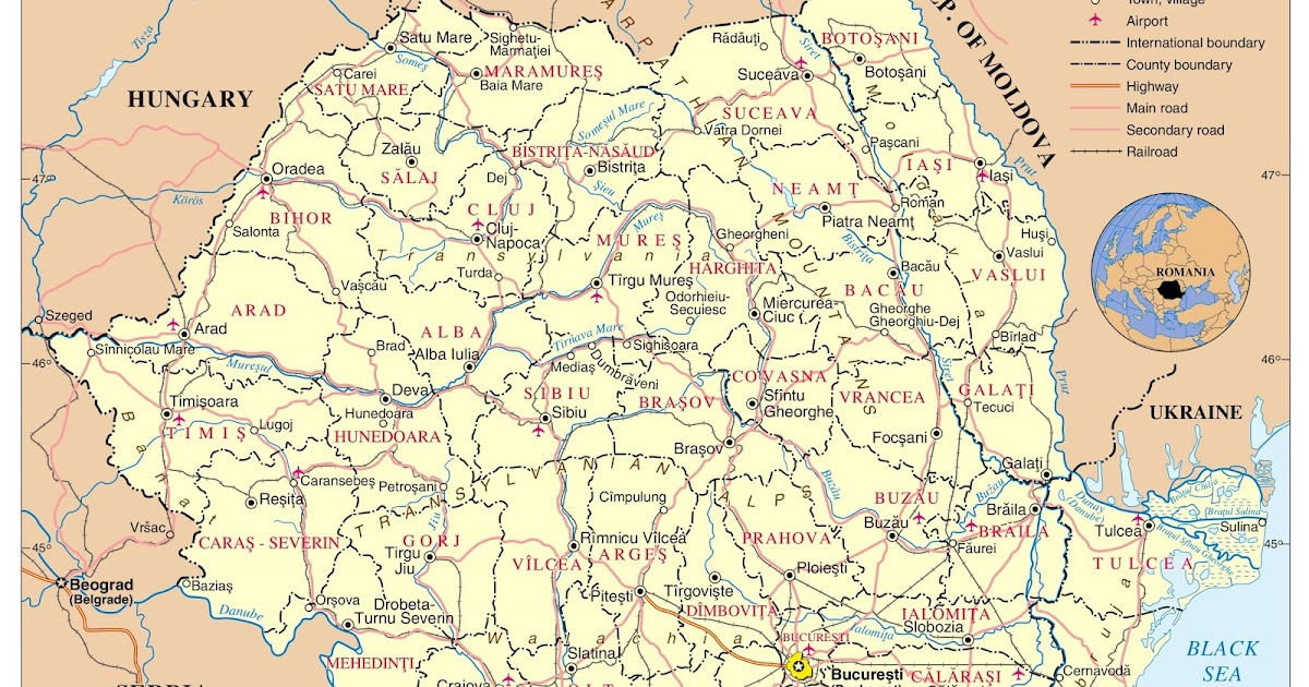 Romania Map