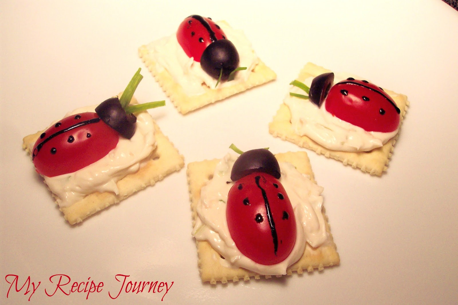 My Recipe Journey: Cute Lady Bug Crackers!