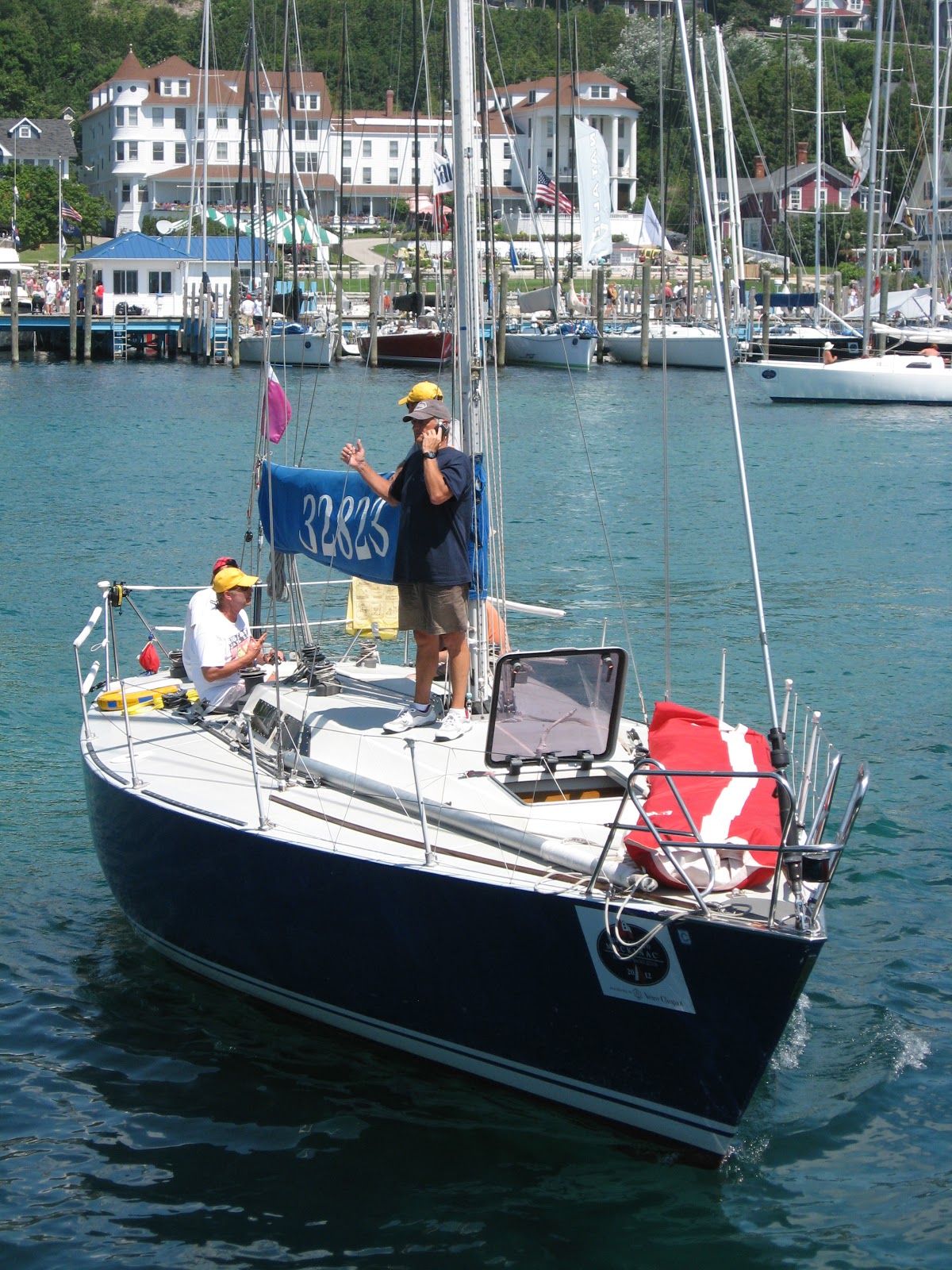 The Sailing Adventures of Bootlegger - A Tripp 47: 2012 Mac Race Finish