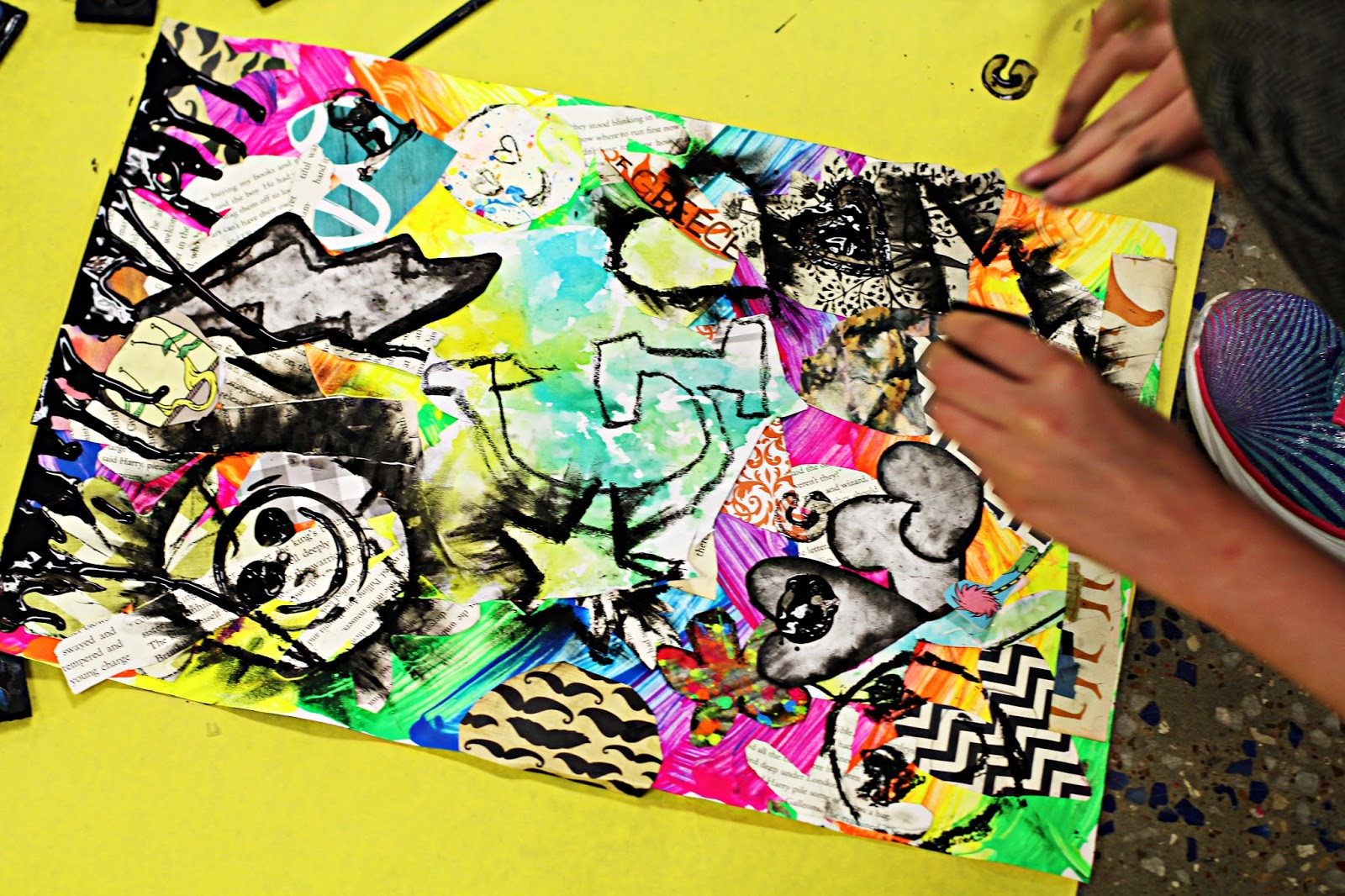 smART Class: 5th Grade multi media Collage