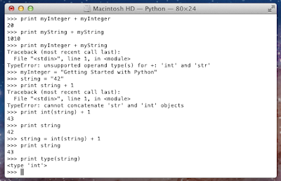 Getting Started with Python: Lesson 2 - Integers and Functions
