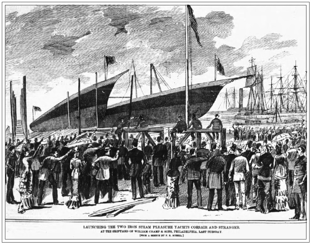 Philly & Stuff: Yacht Corsair I - Cramp & Sons Shipyard - 1880/1898 ...