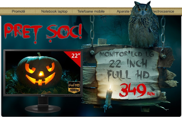 PRET SOC - Monitor LCD LG 22 inch FULL HD - 349 Lei