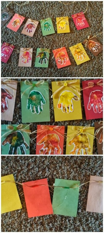 It's Me, Bobbie Lee...crafting! : Fall Handprint Bunting