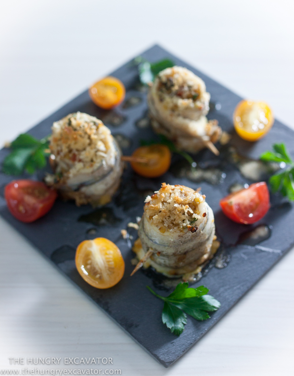 The Hungry Excavator: Rolled Garfish with Saffron Quinoa Stuffing and ...