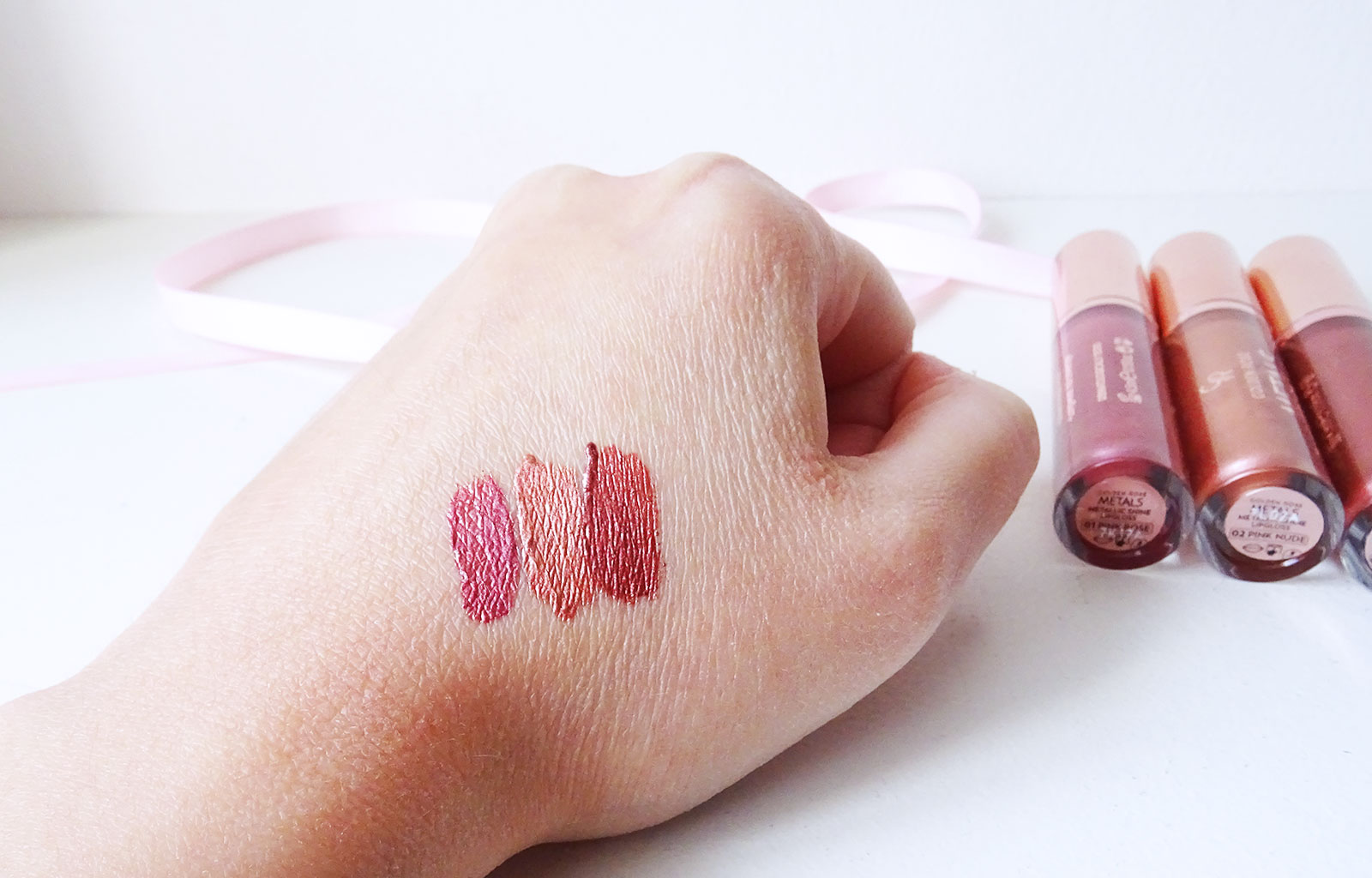 Friday Lipstick #23 : Metals Metallic Shine Lipgloss Golden Rose ...