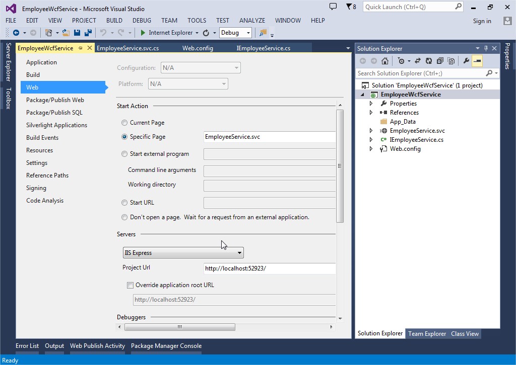 Dot Net Example: Consuming WCF Service in Visual Studio 2013 Step by Step