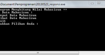 Program C++ Membuat pilihan Menu menggunakan Go To