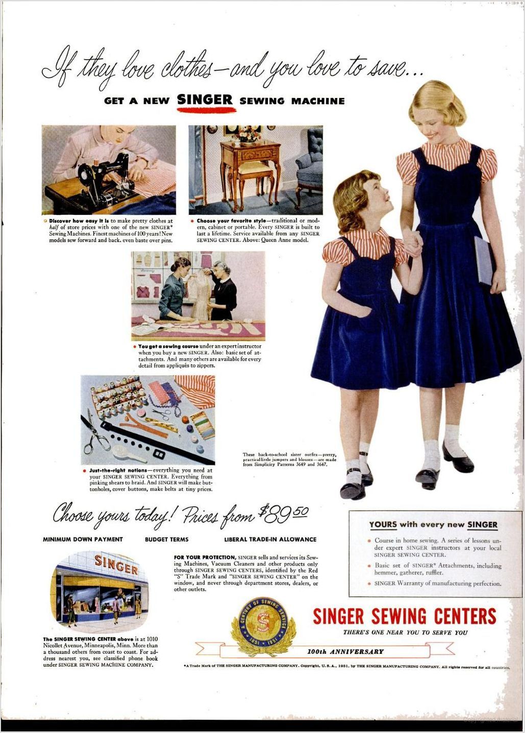 Adrienne and Co.: Sewing Machine ads part 1