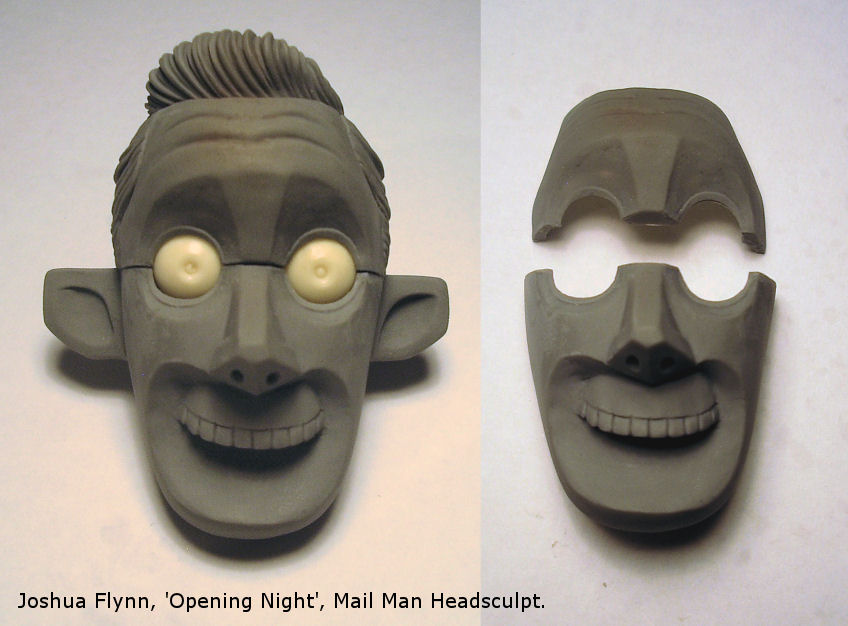 Joshua Flynn: Puppet Head Sculpt- Mail Man Part II