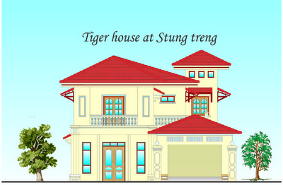 Cambodian Houses: Khmer Tiger House in Stung Treng Province