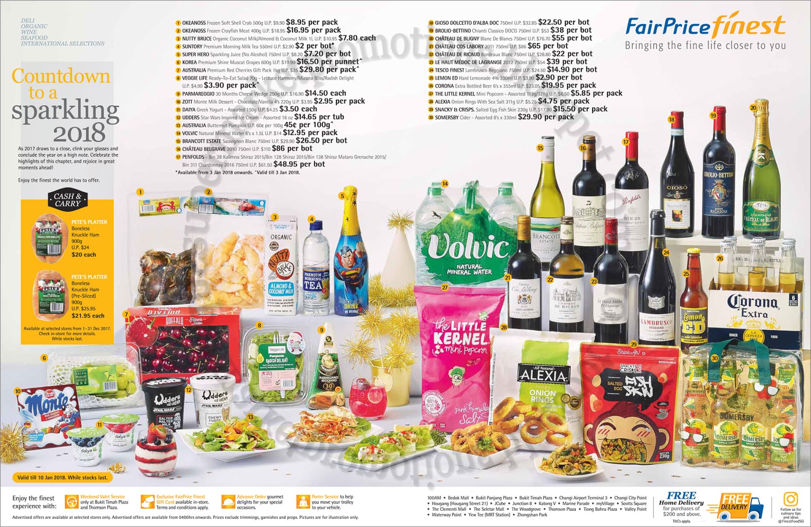 NTUC FairPrice Finest Countdown Special 28 December 2017 - 10 January ...