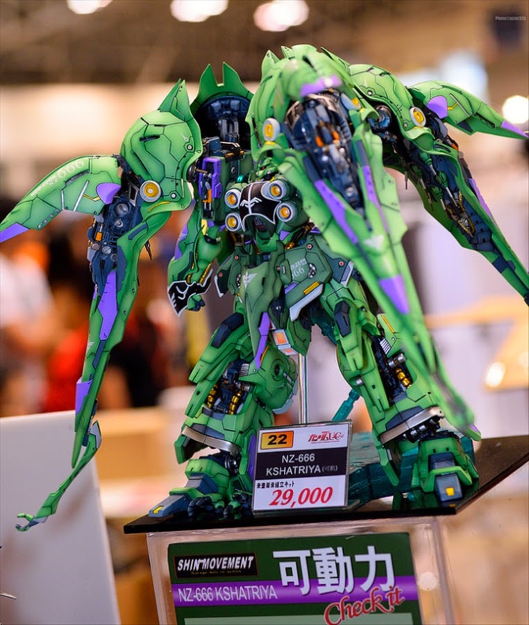Neo Zeon Mobile Suits Completed Resin Model Kits on Display at C3 x ...