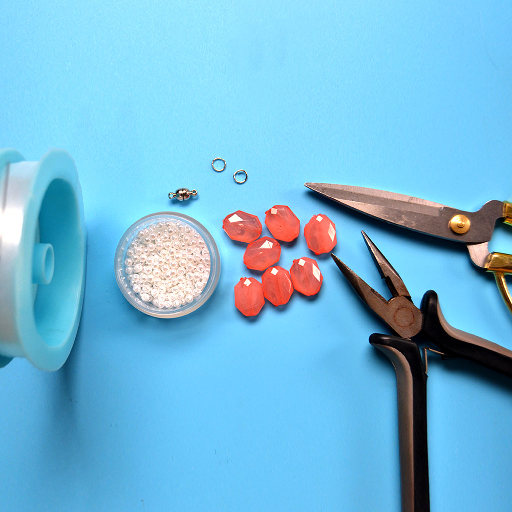 Ideal on Making Pink Acrylic Beads Necklace