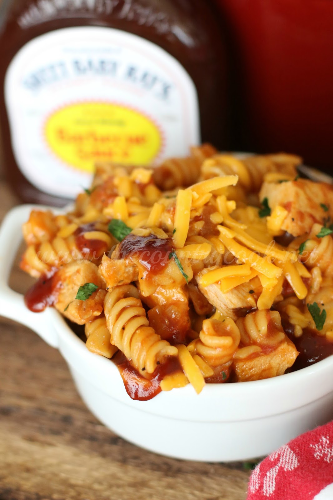 One Pot BBQ Chicken Pasta - The Country Cook