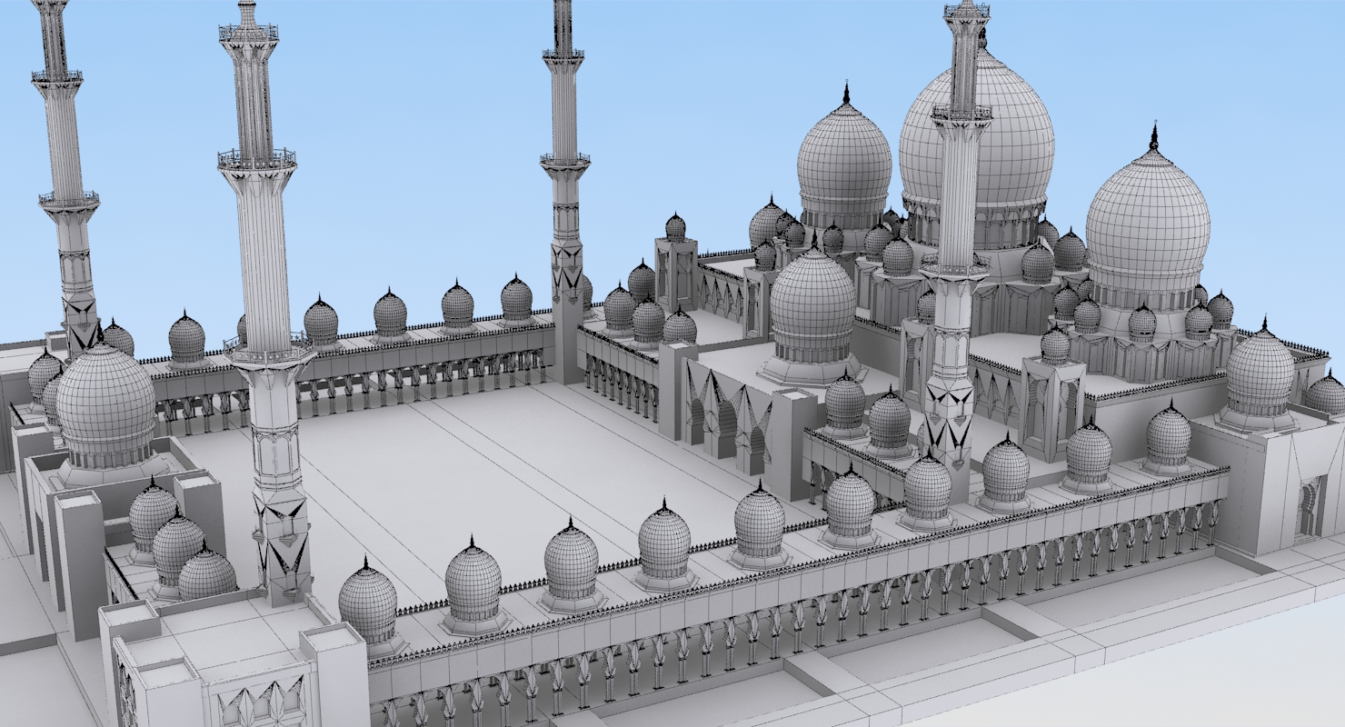 Sheikh Zayed Mosque 3D Model