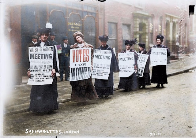 Suffragettes in Color: Striking Images Show the Militant Campaign for ...